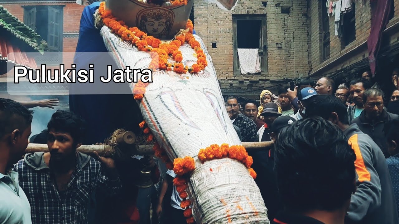 Pulukisi jatra in Bhaktapur, Mu patra|Story of Pulukisi|Last day of ...