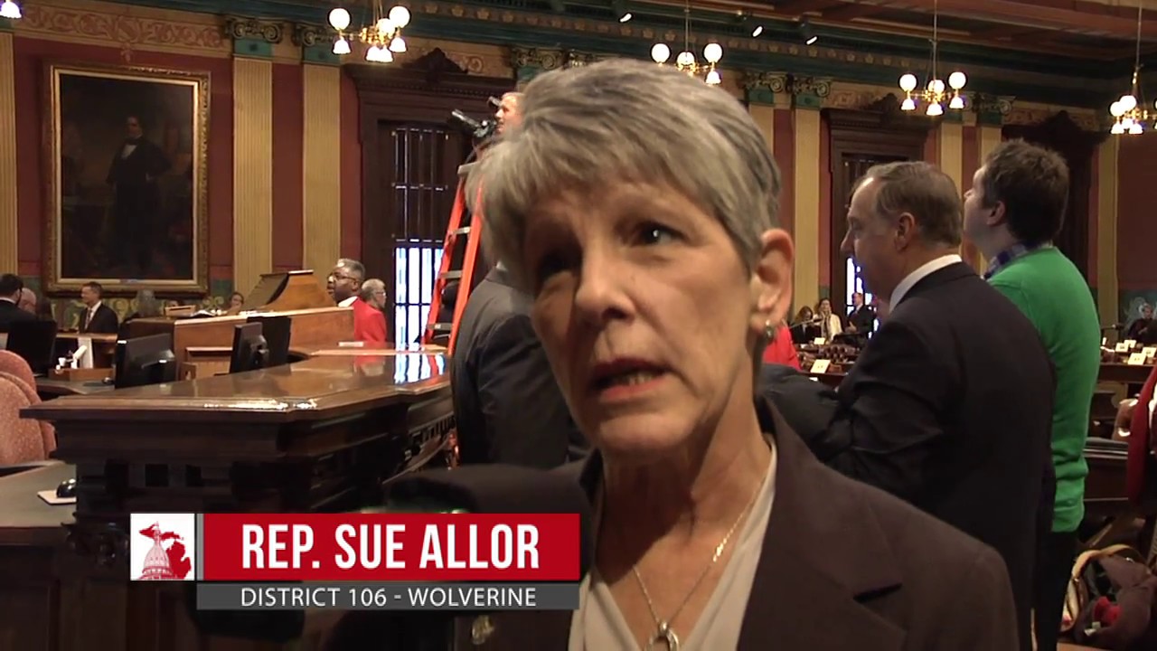 Representative Sue Allor first day of House session - YouTube