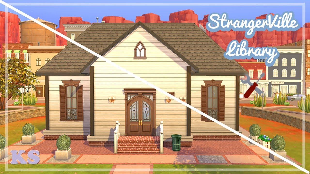 StrangerVille Library | The Sims 4: Fixer Upper - YouTube