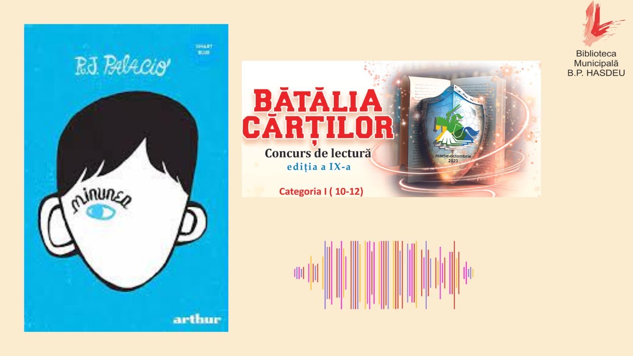 „Minunea”, autor R.J. Palacio - YouTube