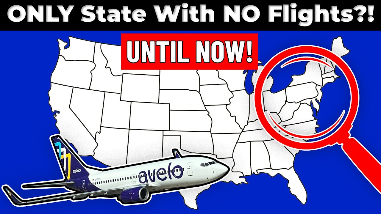 First Flight From The ONLY STATE Without Flights Avelo Airlines YouTube