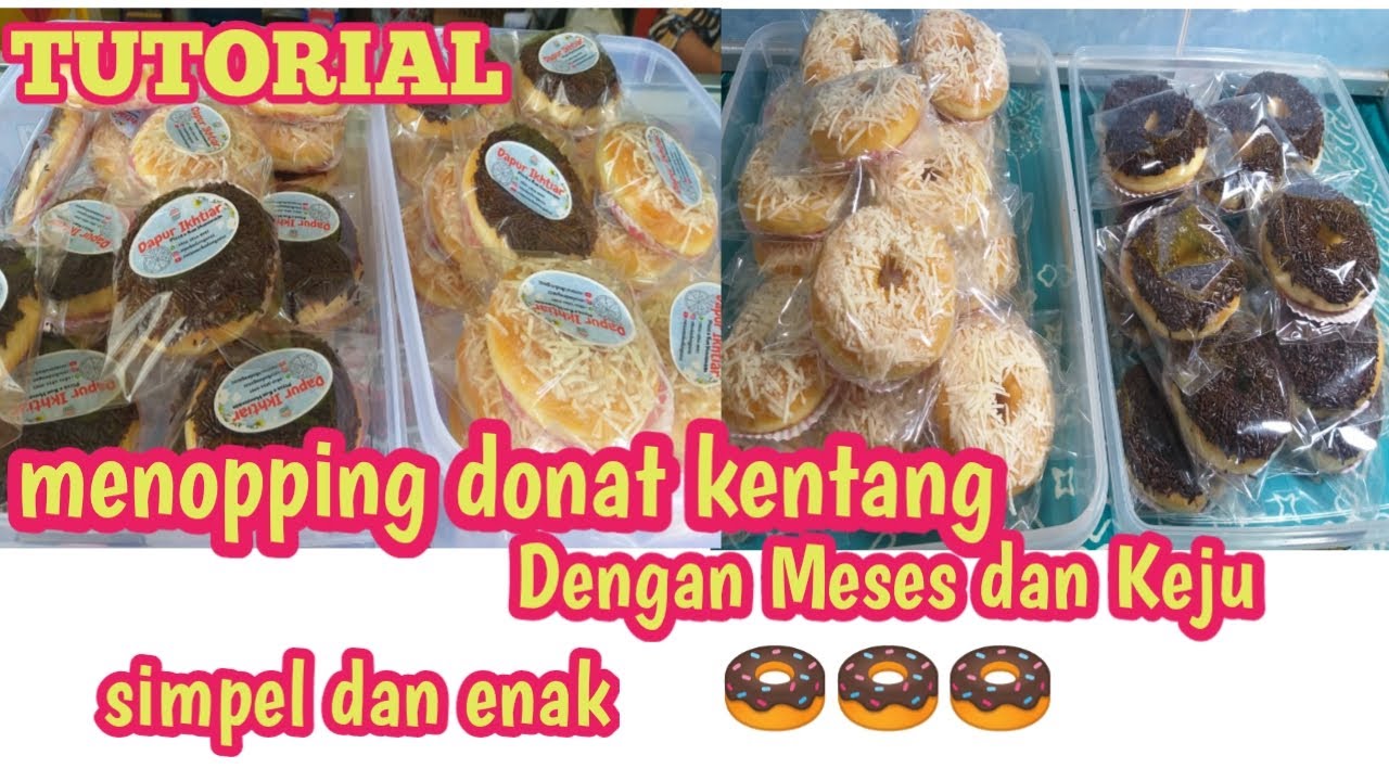 Donat Kentang toping coklat meses dan keju#julanku - YouTube