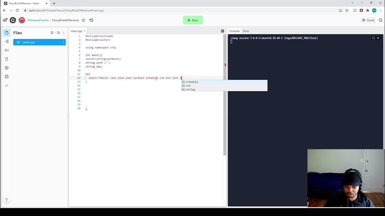 Workout Routines with C++ Vectors - YouTube