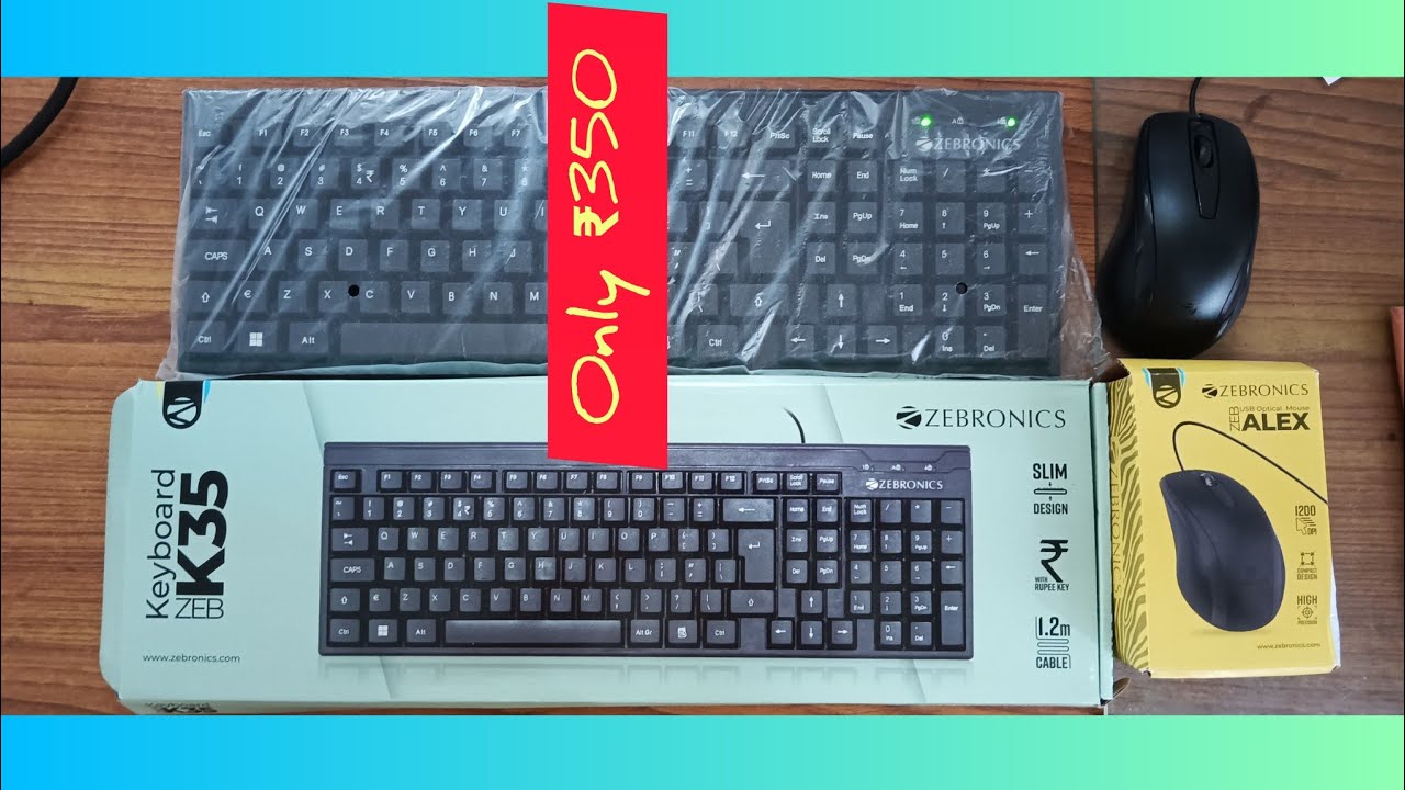 ZEBRONICS ZEB-K35-ALEX COMBO Combo Set Brand new unboxing#zebronics# ...