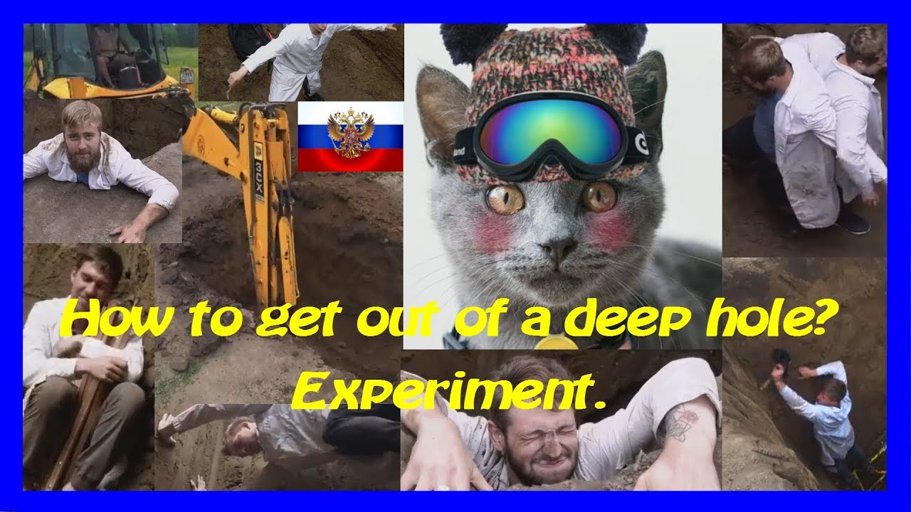 How to get out of a deep hole? Experiment. - YouTube