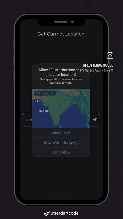 Flutter Live Location using Geolocator 📍📌🗺️ #flutter #android #fluttering #loginuidesign # ...
