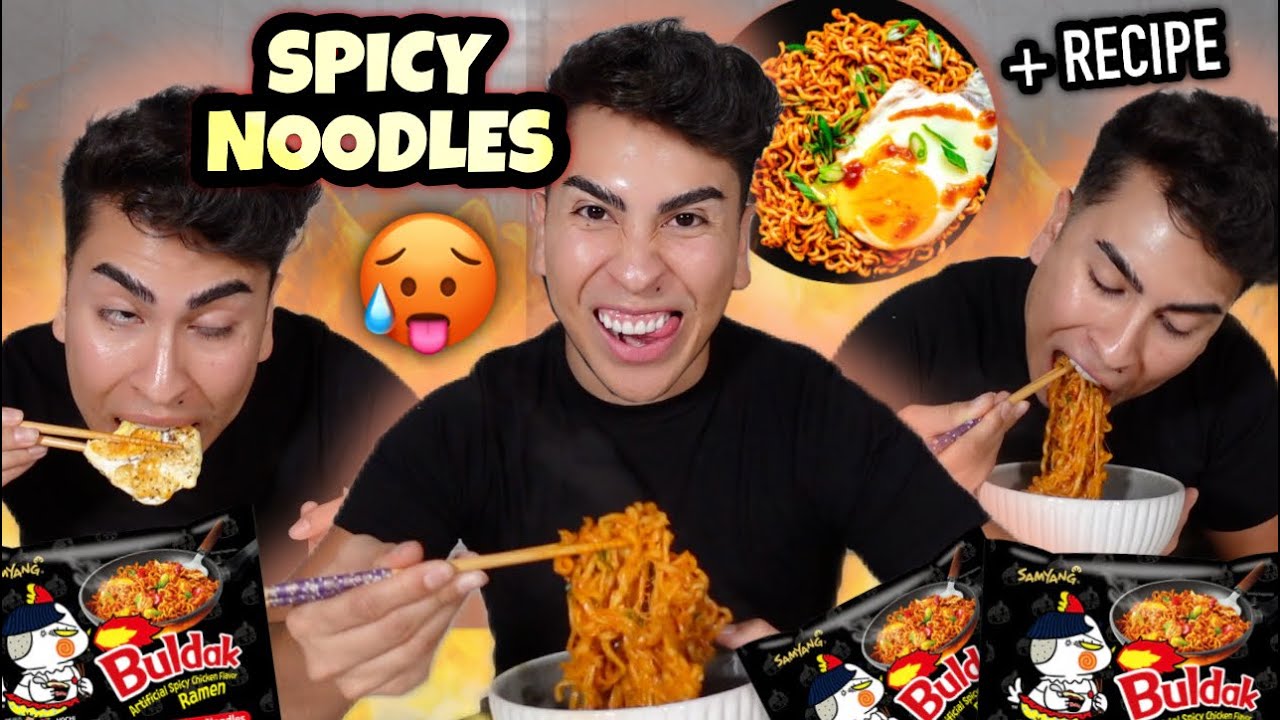 BOMB AF SPICY NOODLES MUKBANG🌶️🔥 | Louie’s Life - YouTube