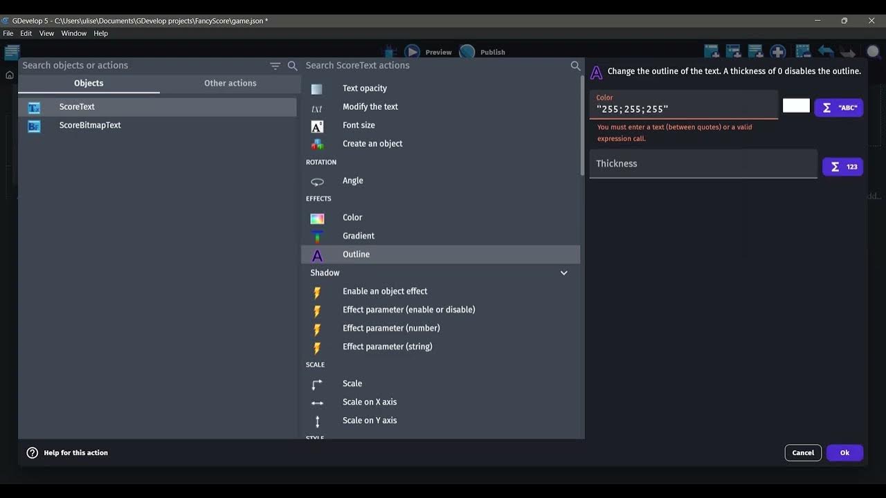[GDevelop Extension] Fancy Score - YouTube