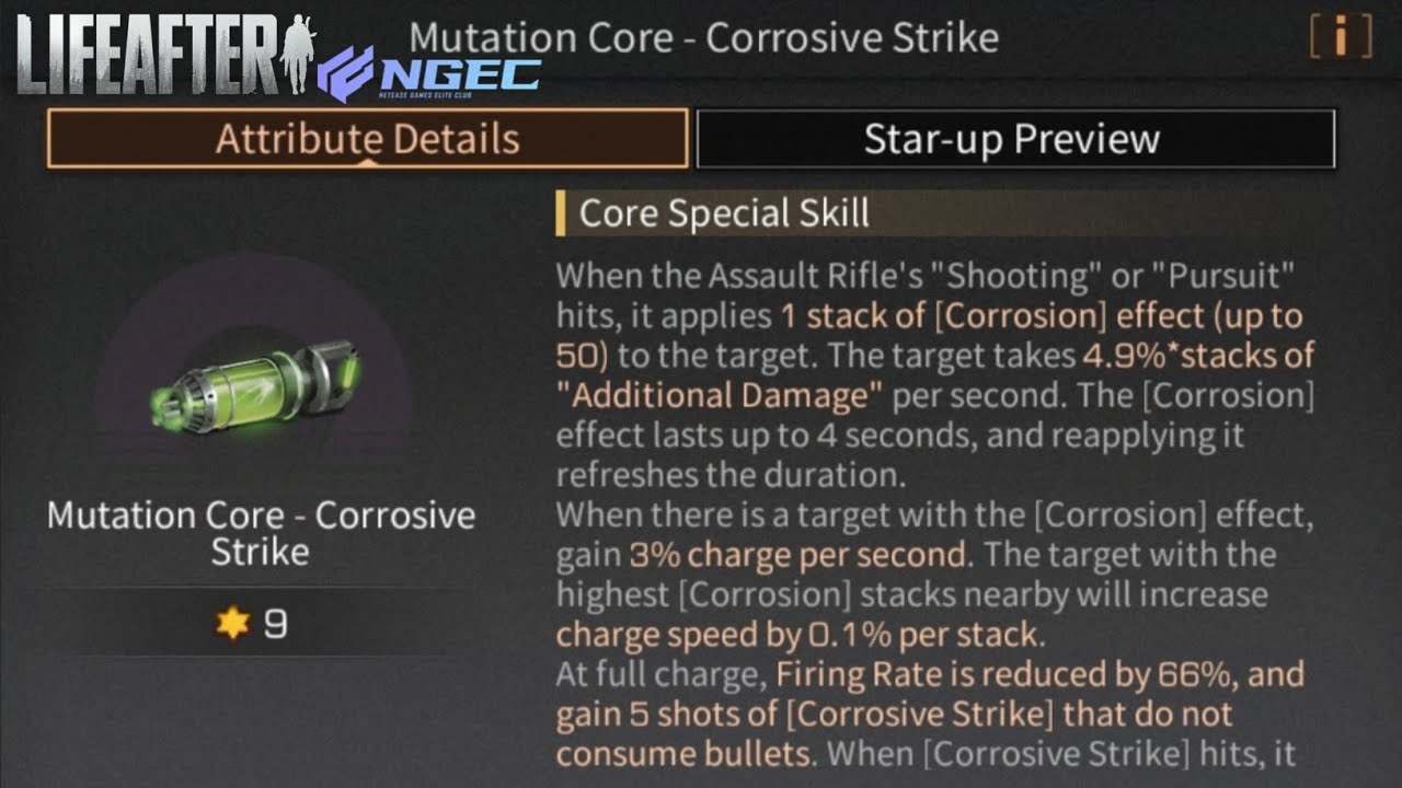 LifeAfter New Assault Rifles Mutation Core Corrosive Strike and Compare ...
