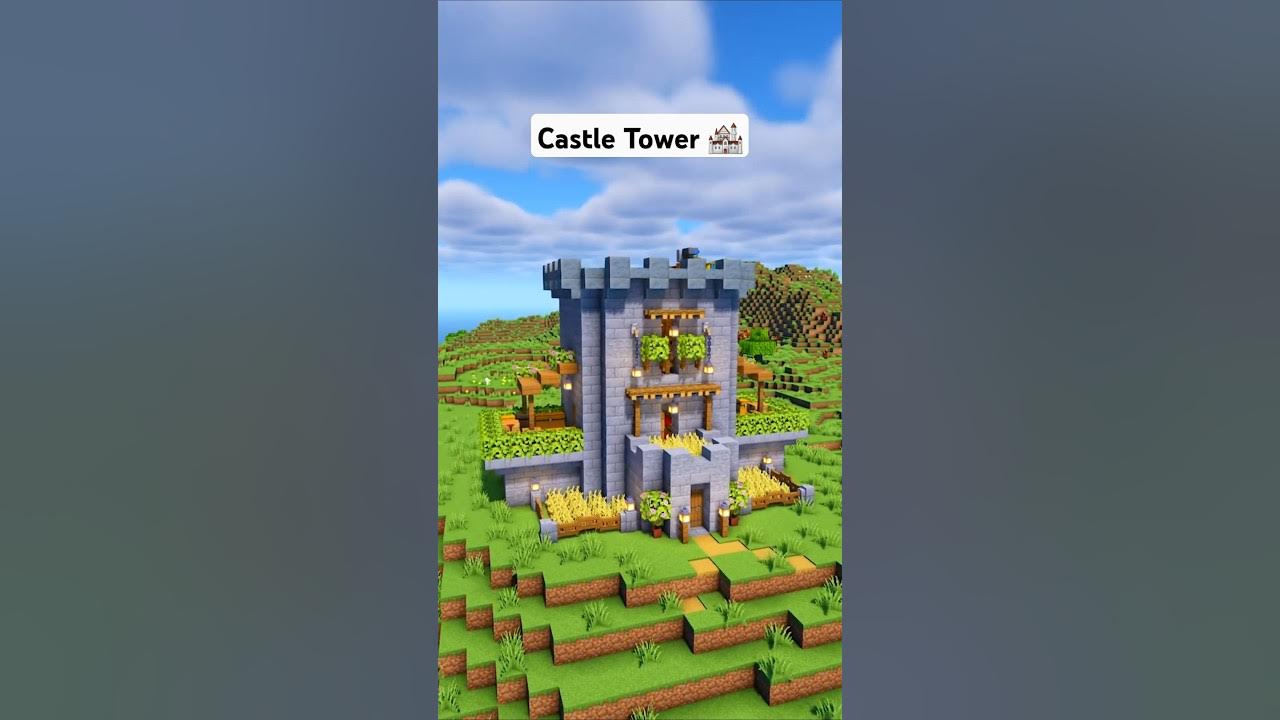 Minecraft CASTLE Tower 🏠 #minecraft - YouTube