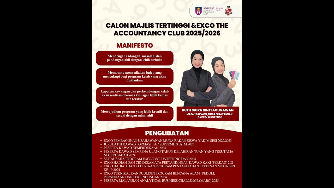 RUTH SAIRA BINTI AGUNAWAN CALON MT/EXCO SESI 2025/2026 - YouTube