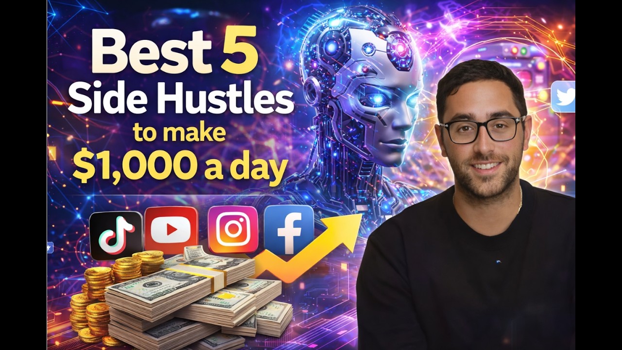 Best 5 Side Hustles To Make $1,000/Day in 2026 - YouTube