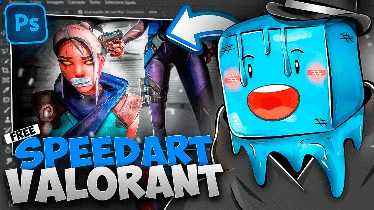 CRIANDO UMA THUMBNAIL 3D COM A FADE E JETT! *SPEEDART* - YouTube