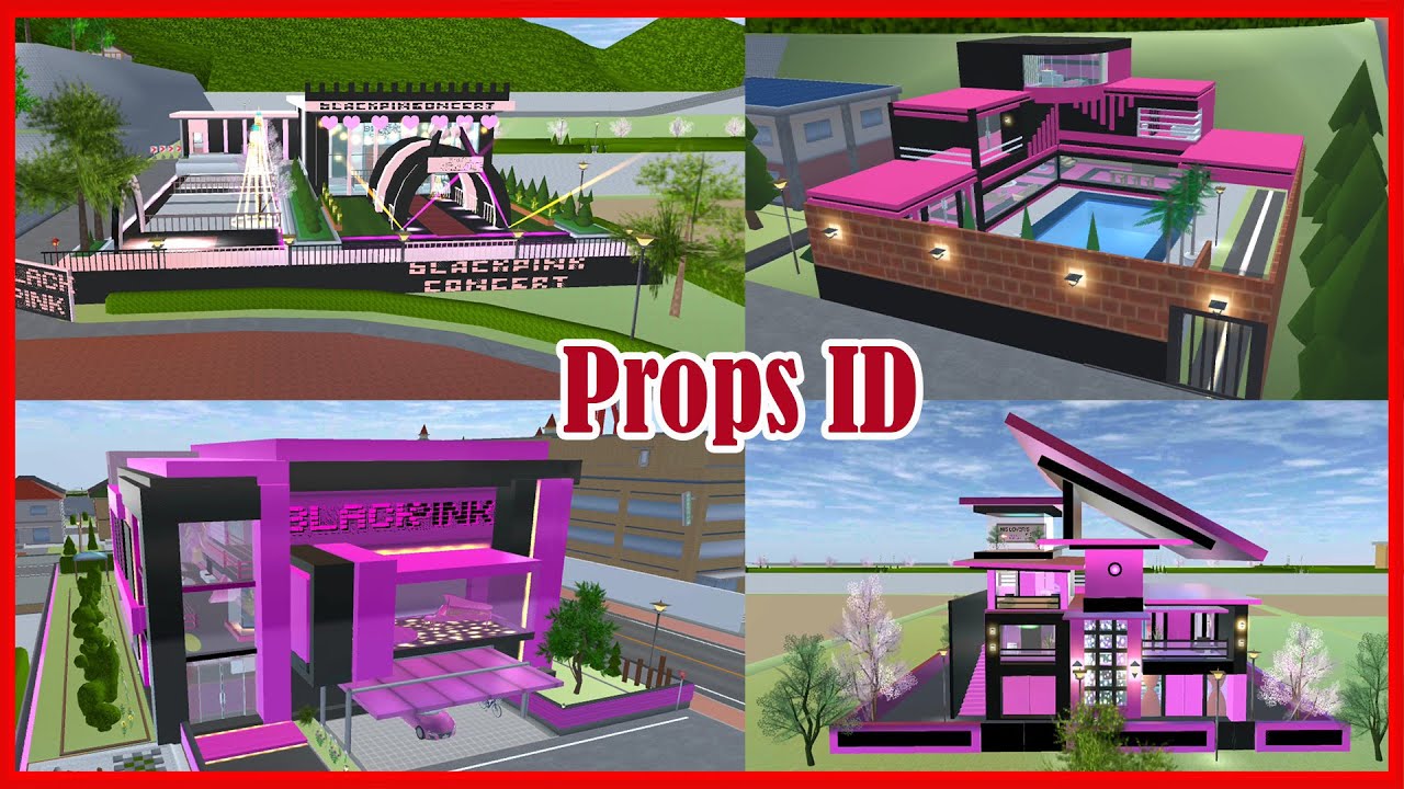 BlackPink Props ID || SAKURA School Simulator - YouTube