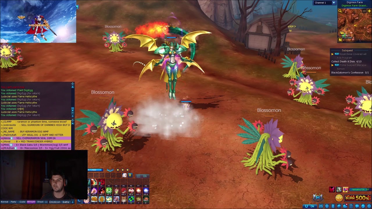 Ophanimon Falldown Mode Showcase Digimon Masters Online - YouTube