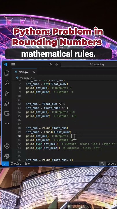 Understanding Rounding Numbers in Python #mathematics #pyhton #datascience #programming #coding ...