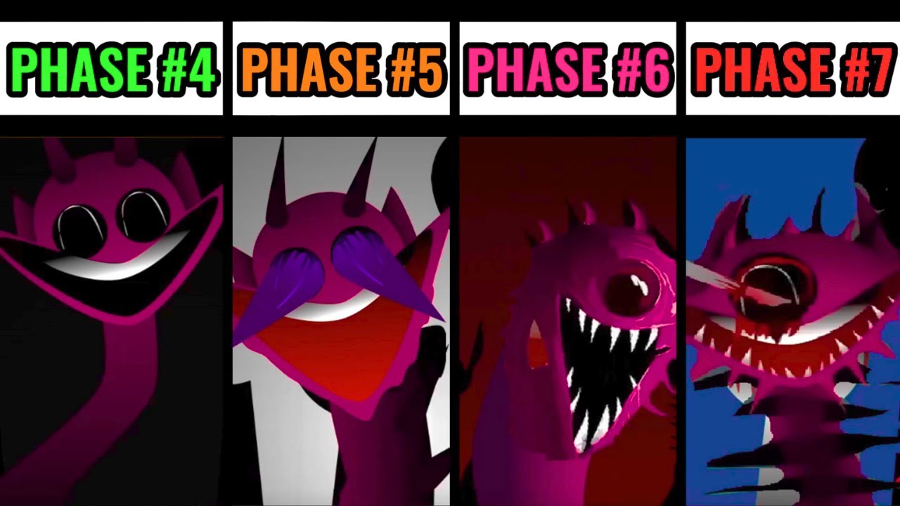 Incredibox Sprunki Mix: Phase 4 VS Phase 5 VS Phase 6 VS Phase 7 - YouTube