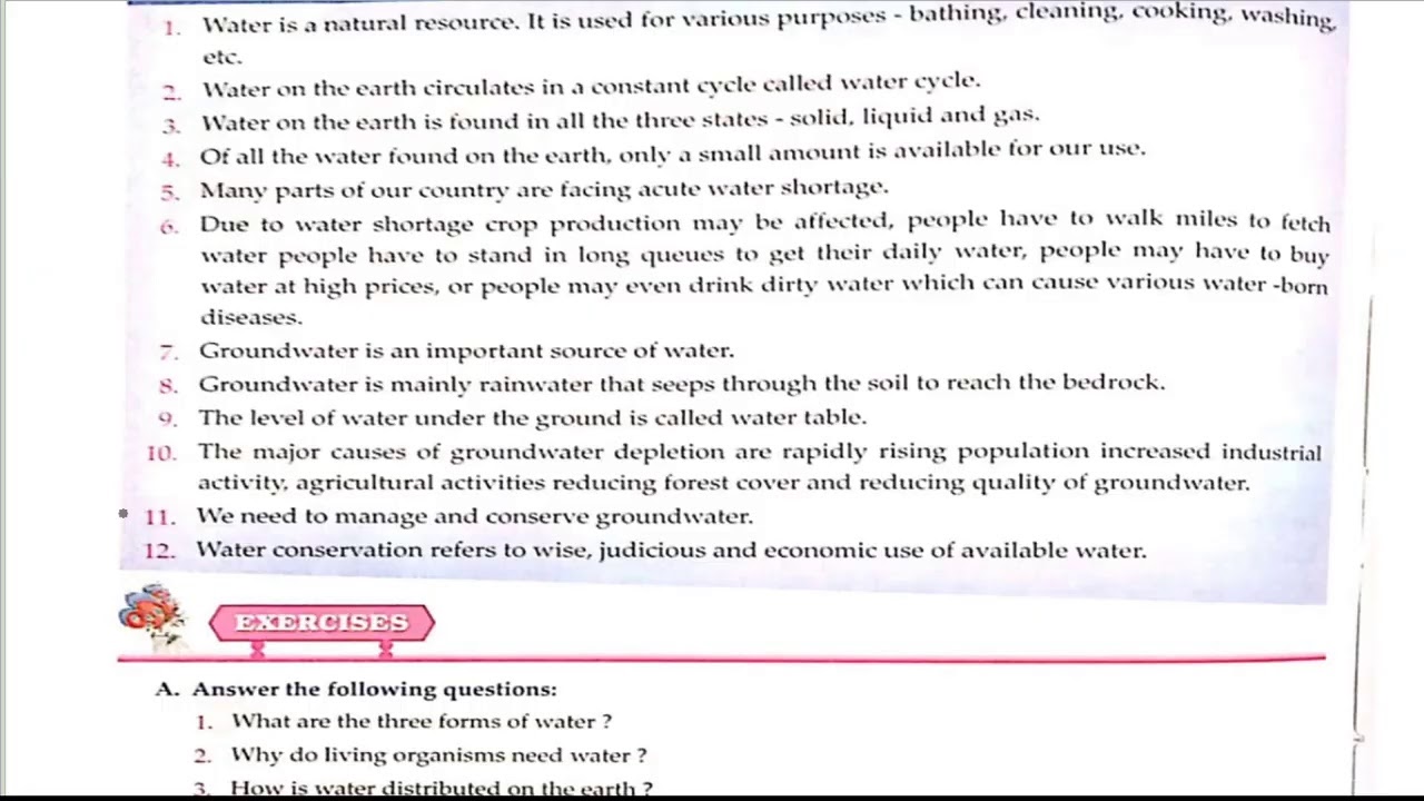 Class-7th | science | chapter-18 | Water- A natural resource | part-2 ...