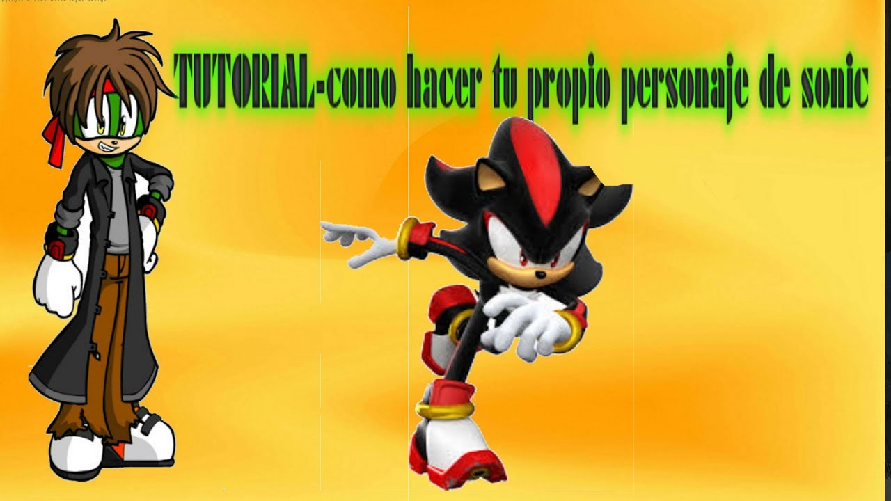 TUTORIAL-como hacer tu propio personaje de sonic - YouTube