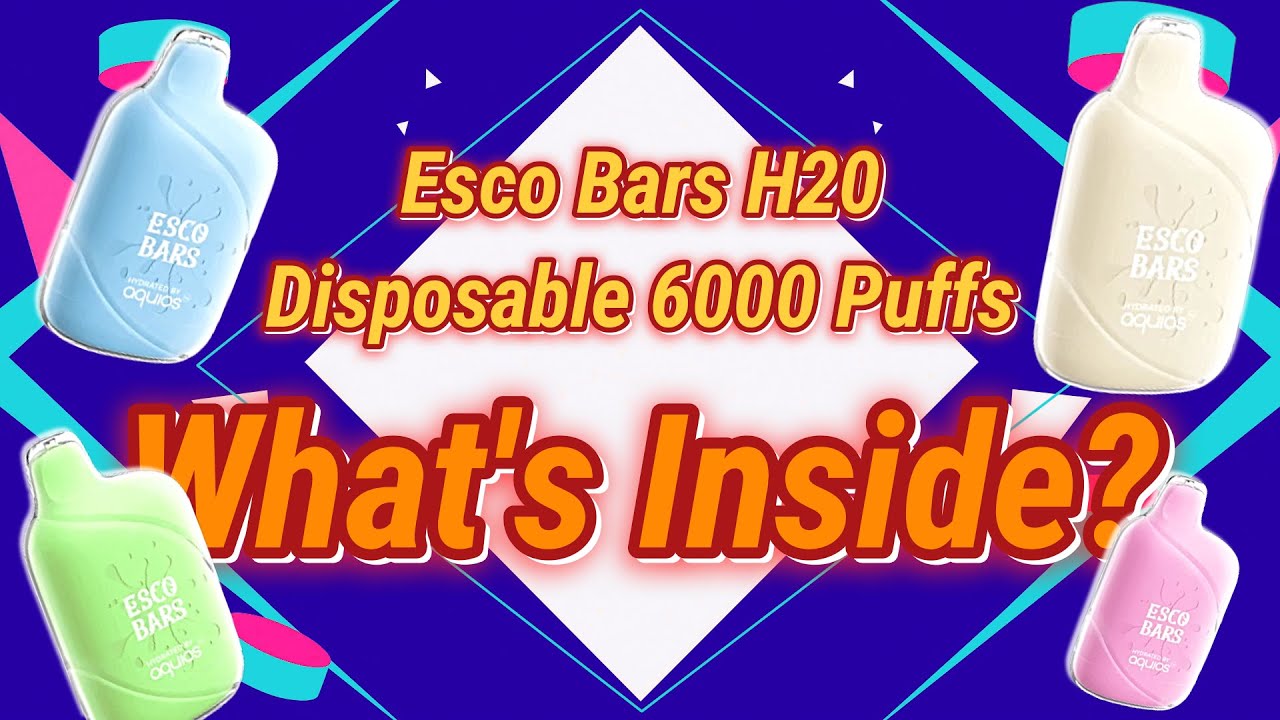 Esco Bars H20 Disposable 6000 Puffs Disposable Vapor - WHAT'S INSIDE ...