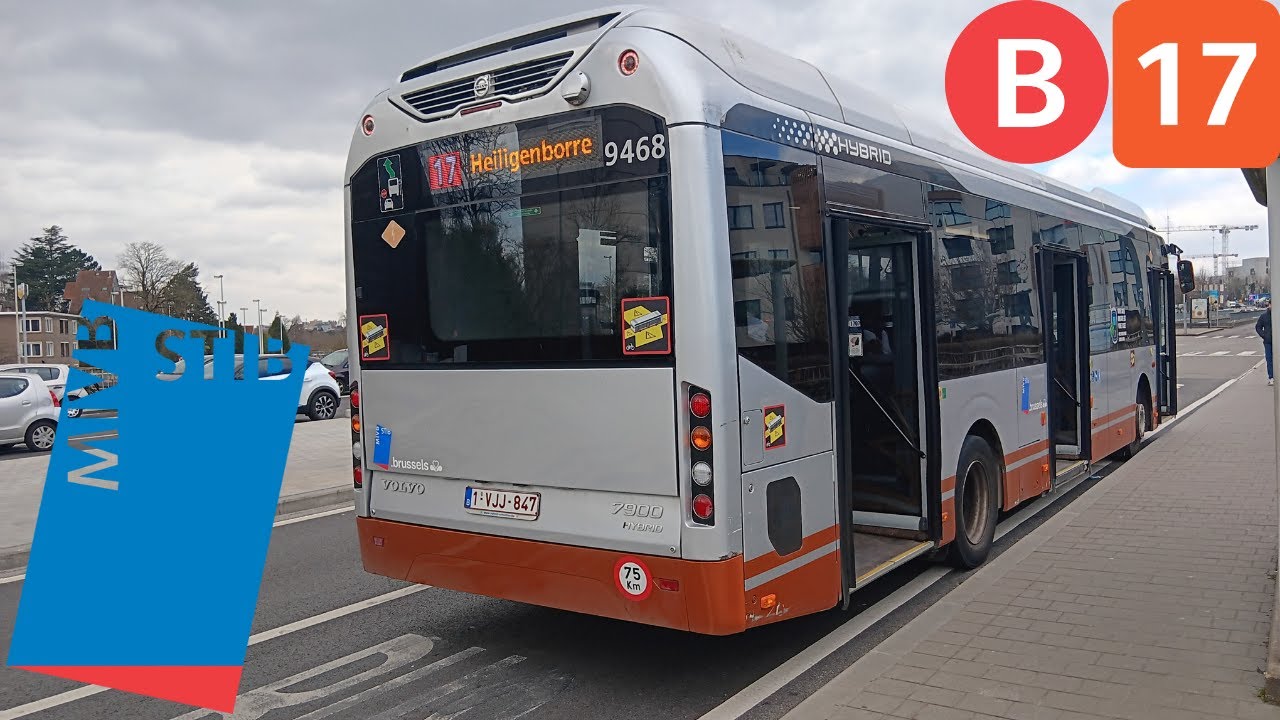 (Bus Stib) Voyage complet ligne 17 Heiligenborre à Beaulieu Volvo 7900 ...