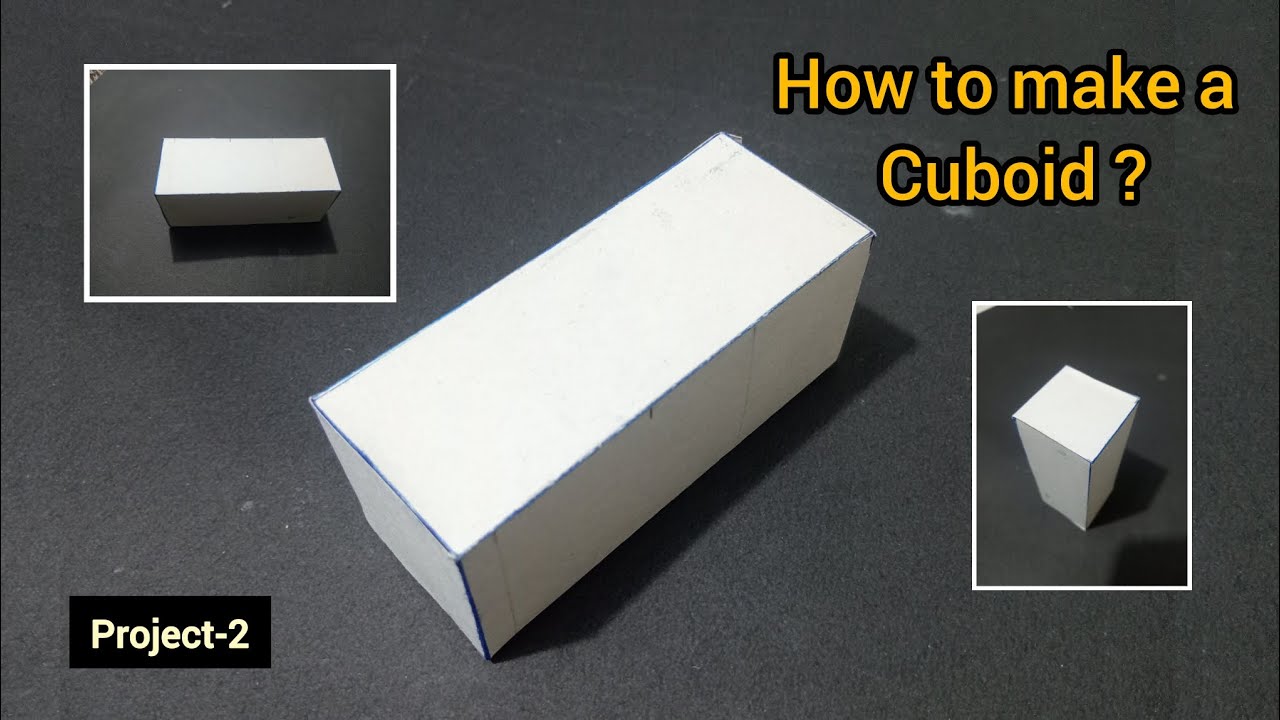 Cuboid || 3d shapes || paper cuboid || geometrical shapes || ghanabh ...