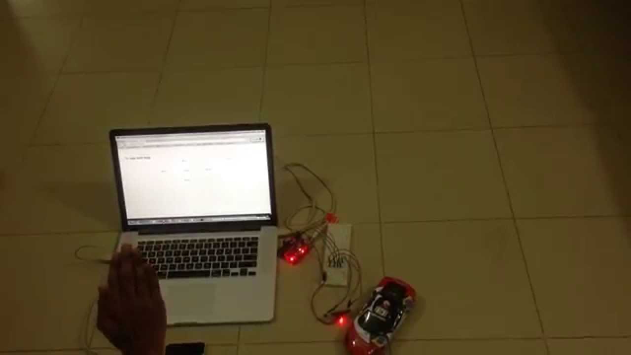 Leap Motion + Arduino + Node + Remote Control Car - YouTube