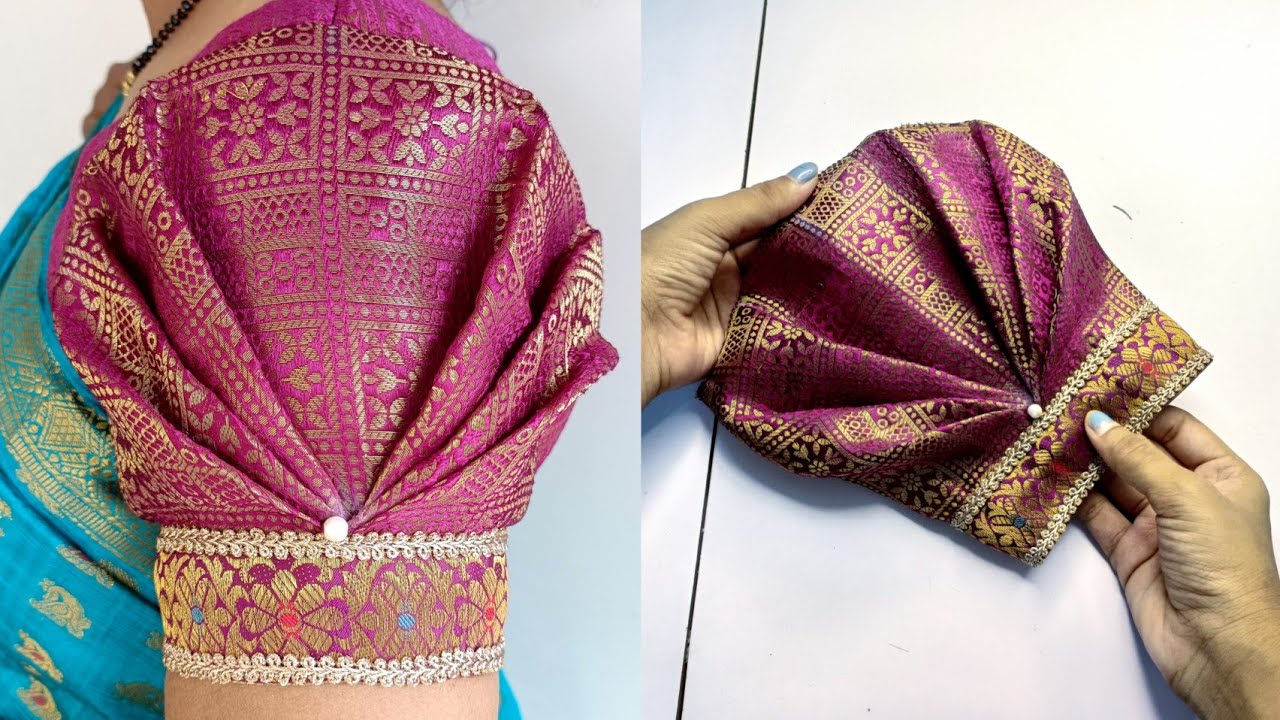 Beautiful sleeves design cutting and stitching|origami sleeves design ...
