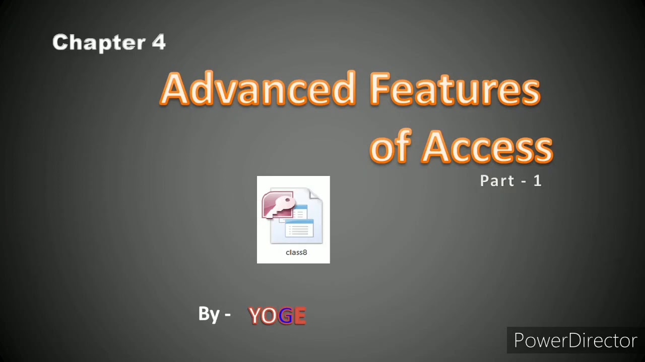 Advanced Features of Access || part 1 - YouTube