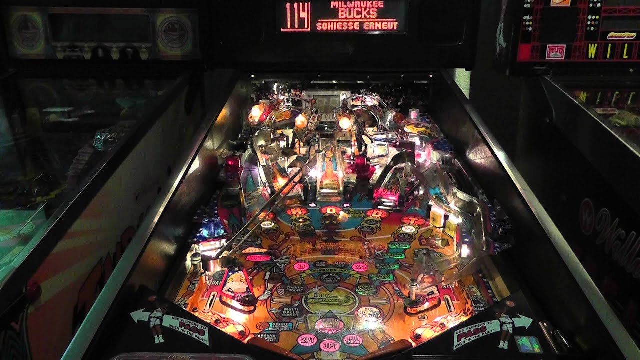 Flipper NBA Fastbreak Bally Pinball kaufen bei flipper.de - YouTube
