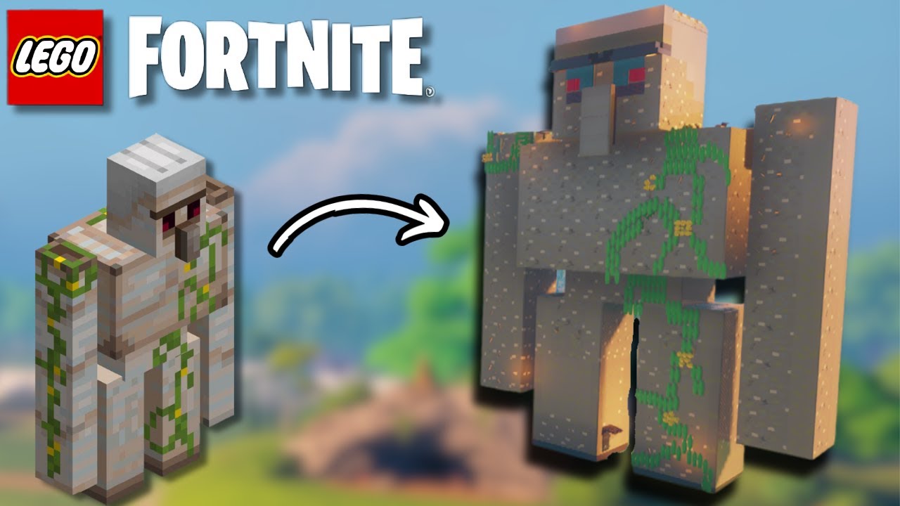 I built a MASSIVE Minecraft Mob in LEGO Fortnite! - YouTube