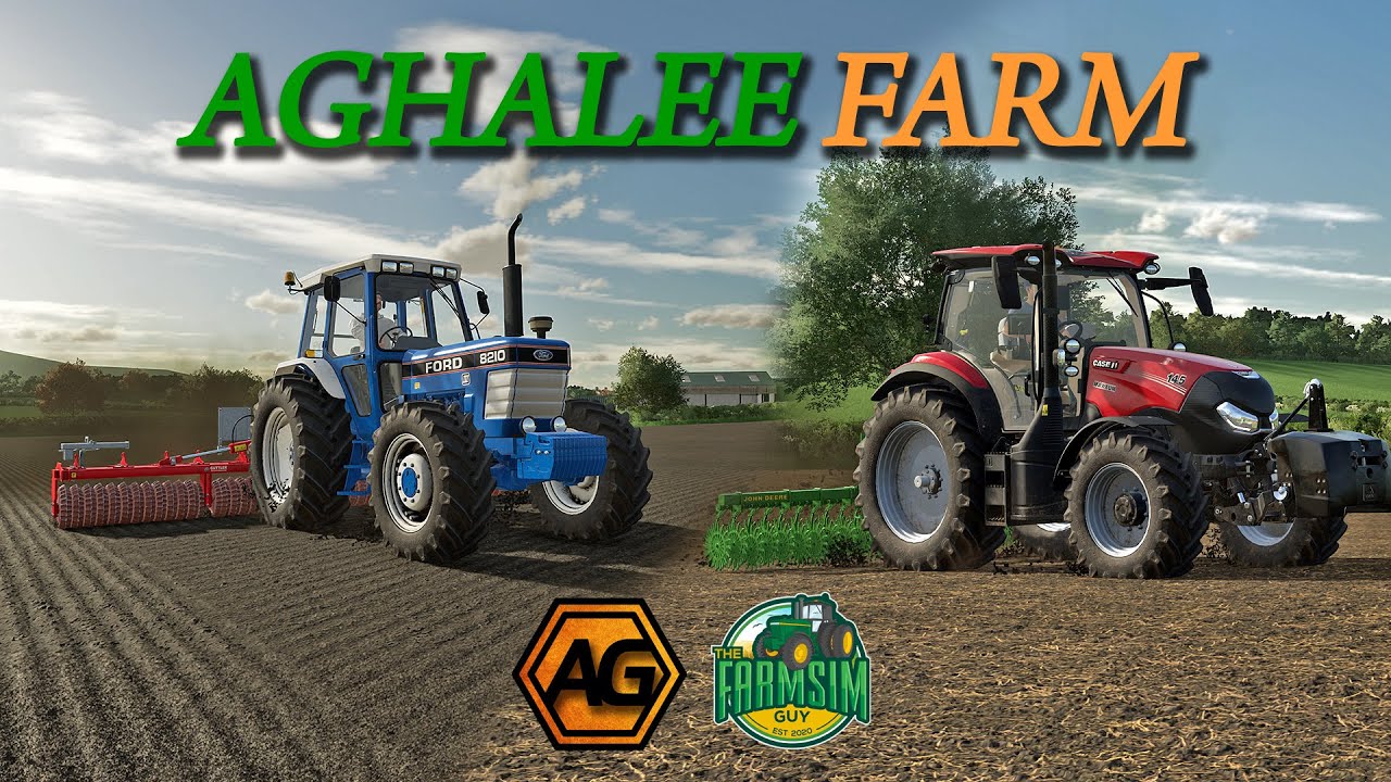 Rolling through the fields with @TheFarmSimGuy - Aghalee Farm Ep8 ...