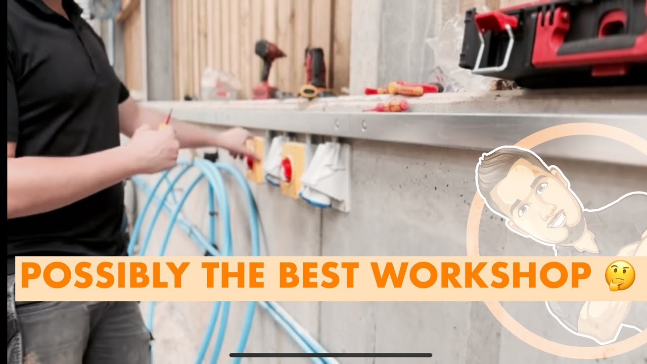 Ultimate Workshop Wiring My Metal Working Workbench. Don't Look At The