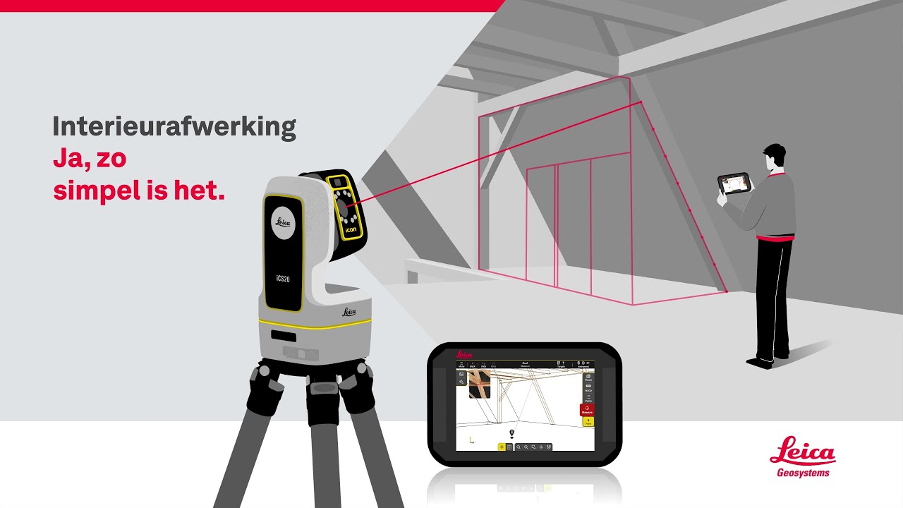 Leica iCON trades - De 3D meetoplossing voor interieurafwerking - YouTube