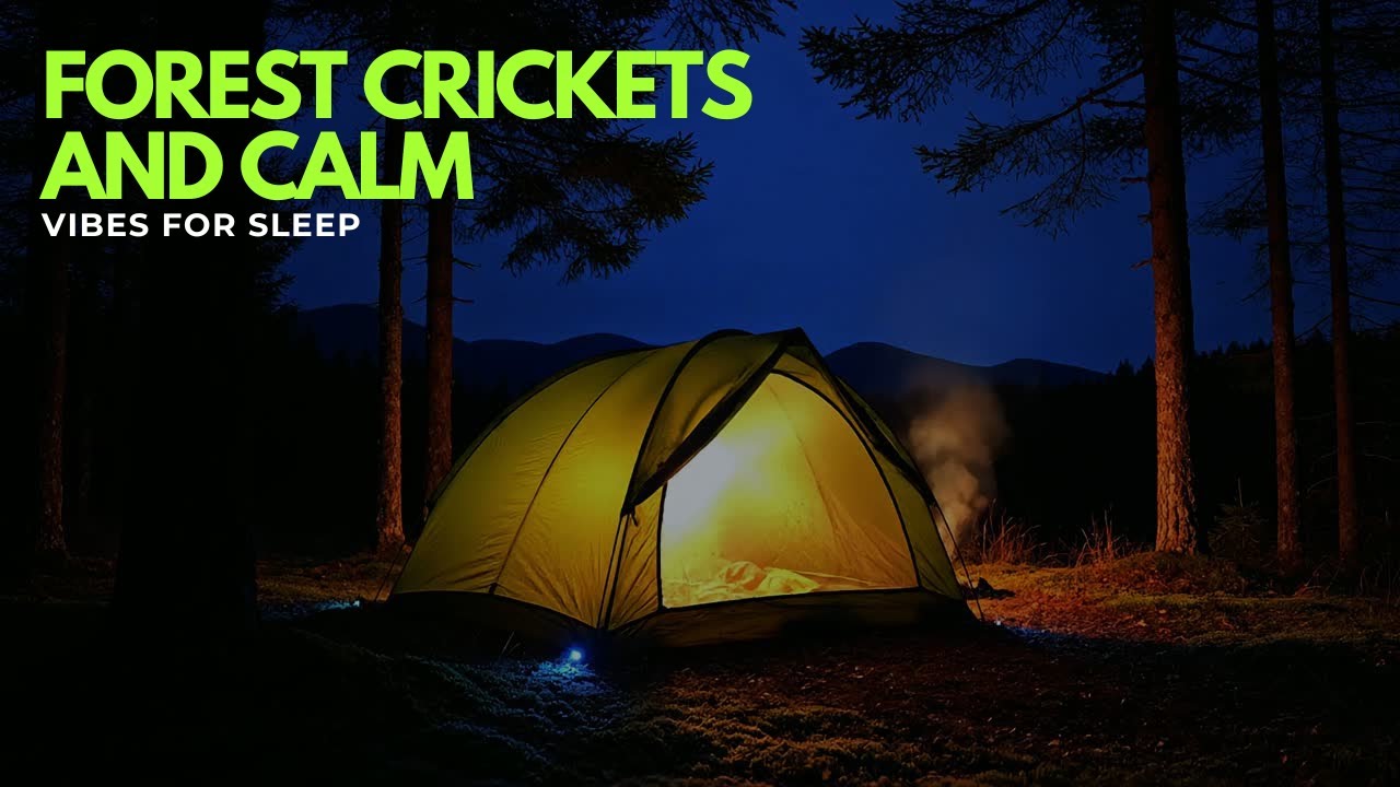 Forest Crickets and Calm Vibes for Sleep - YouTube