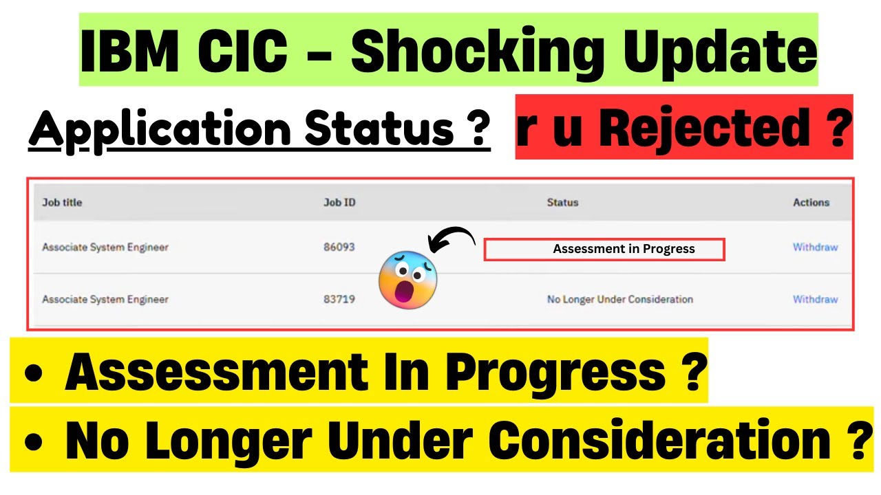 🔥IBM (Assessment in Progress) CIC | IBM Hiring 2025 Batch | IBM Hiring ...