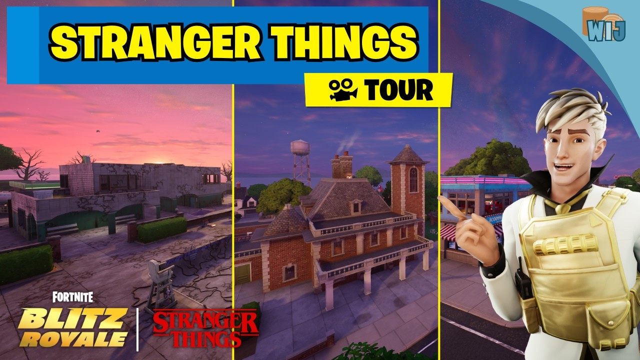 Stranger Things Map Tour | Fortnite Blitz - YouTube