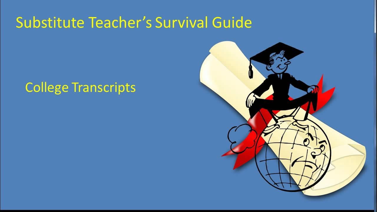 Substitute Teacher's Survival Guide Part 7 - Documents You May Need ...