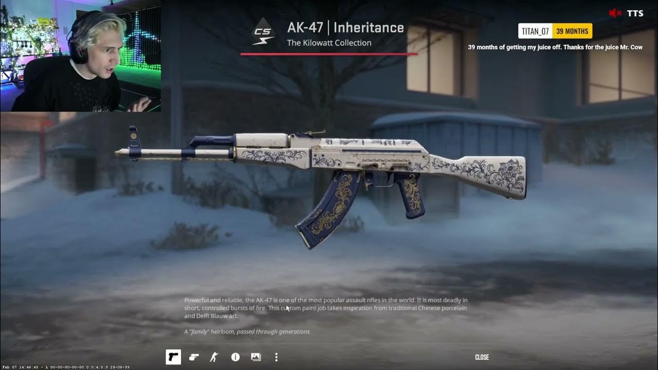 XQC UNBOXED THE NEW AK 47 INHERITANCE - YouTube