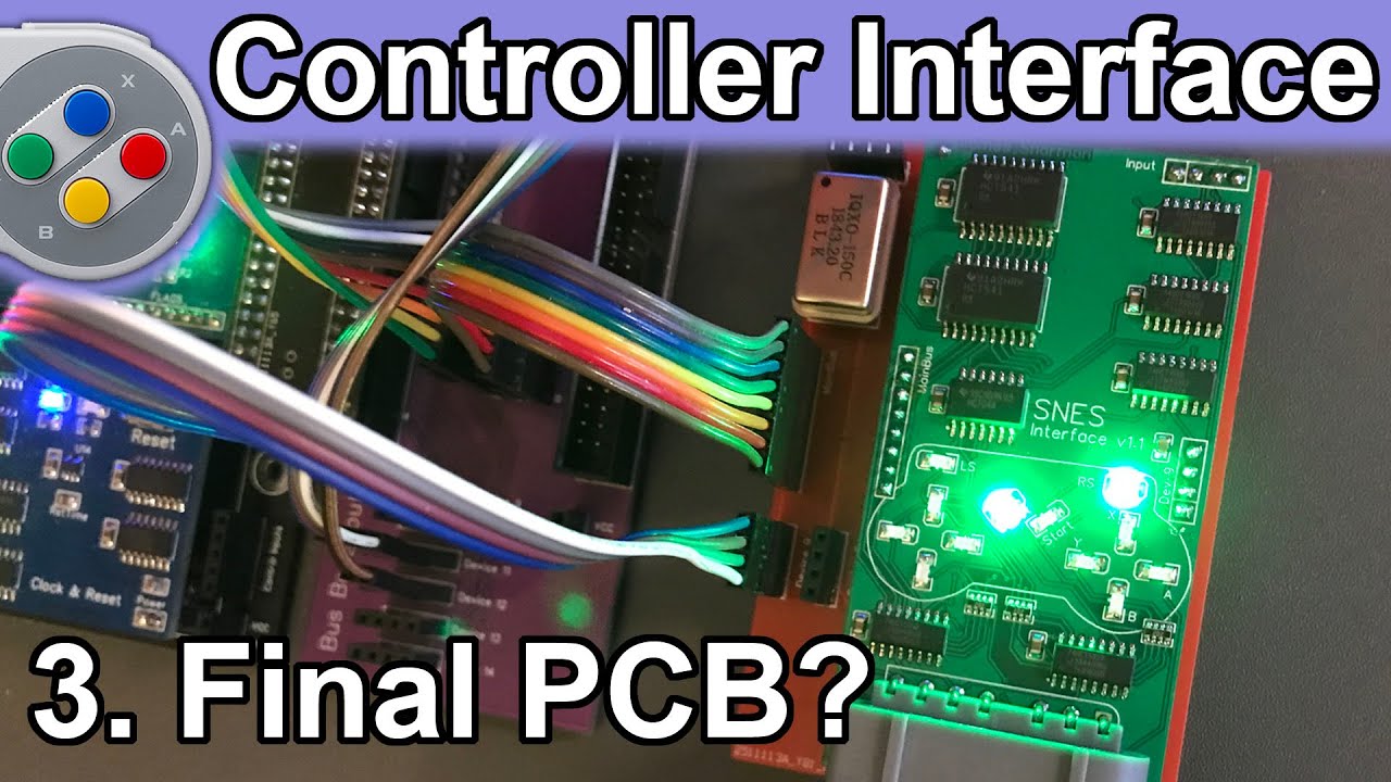 SNES Controller Interface – Part 3 – Final PCB Module - YouTube