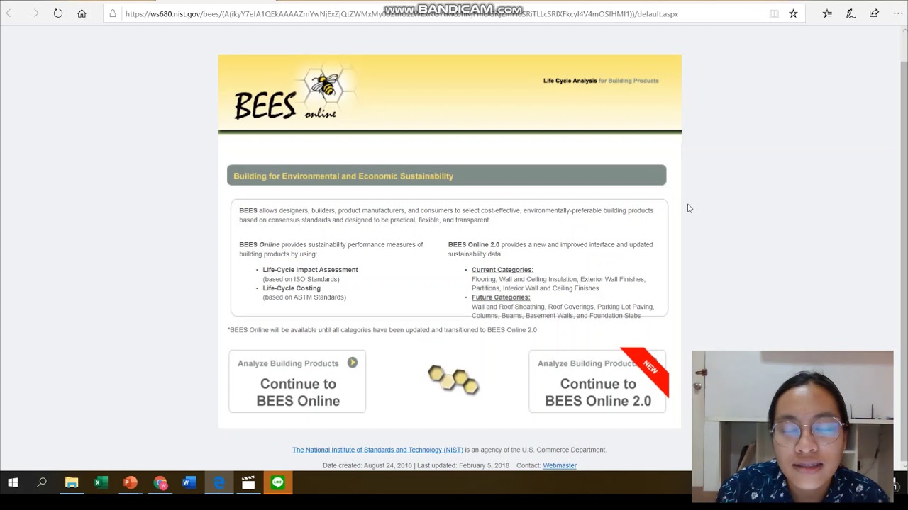 BEES Online Software of Group5 SERE for LCA and Eco design Modelling ...