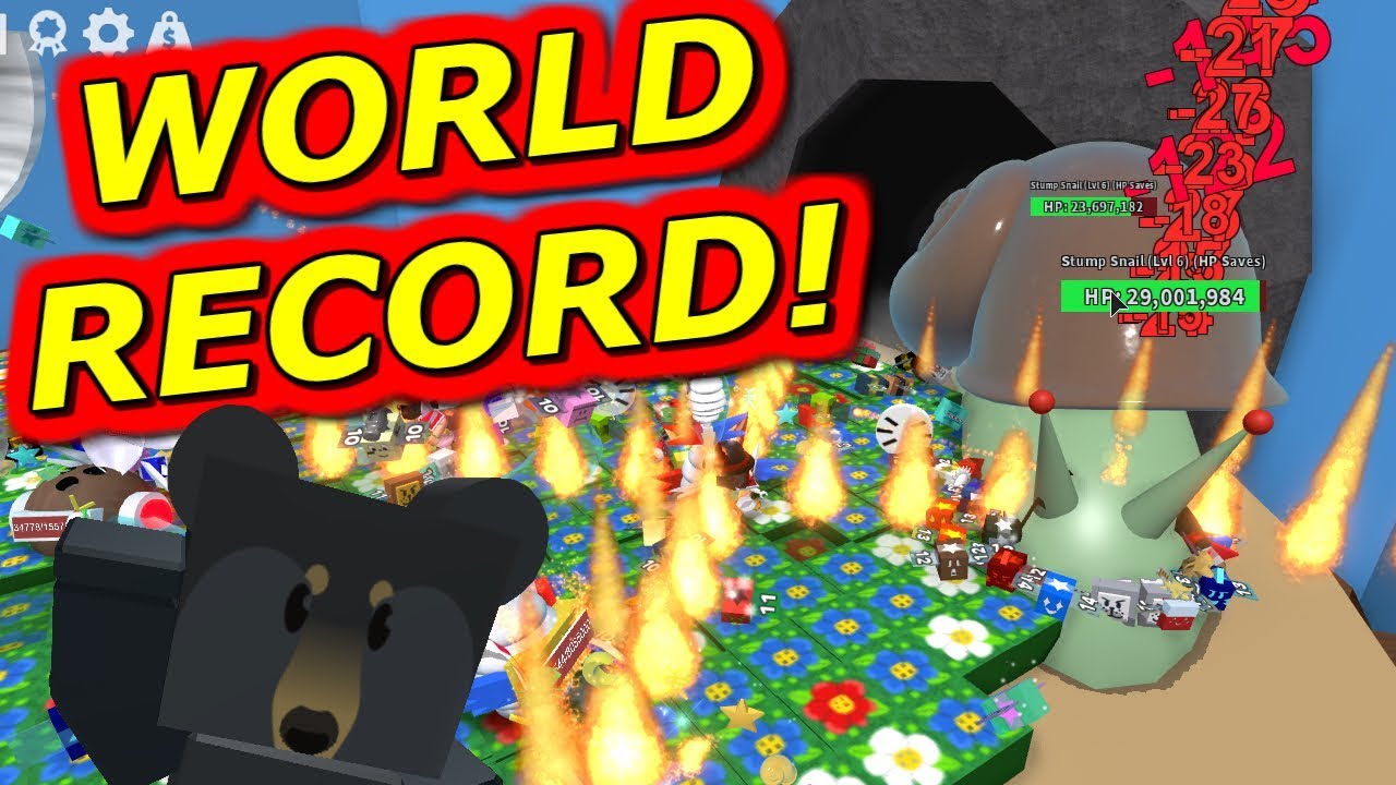 FASTEST SNAIL KILL EVER RECORDED! - [Roblox Bee Swarm Simulator] - YouTube