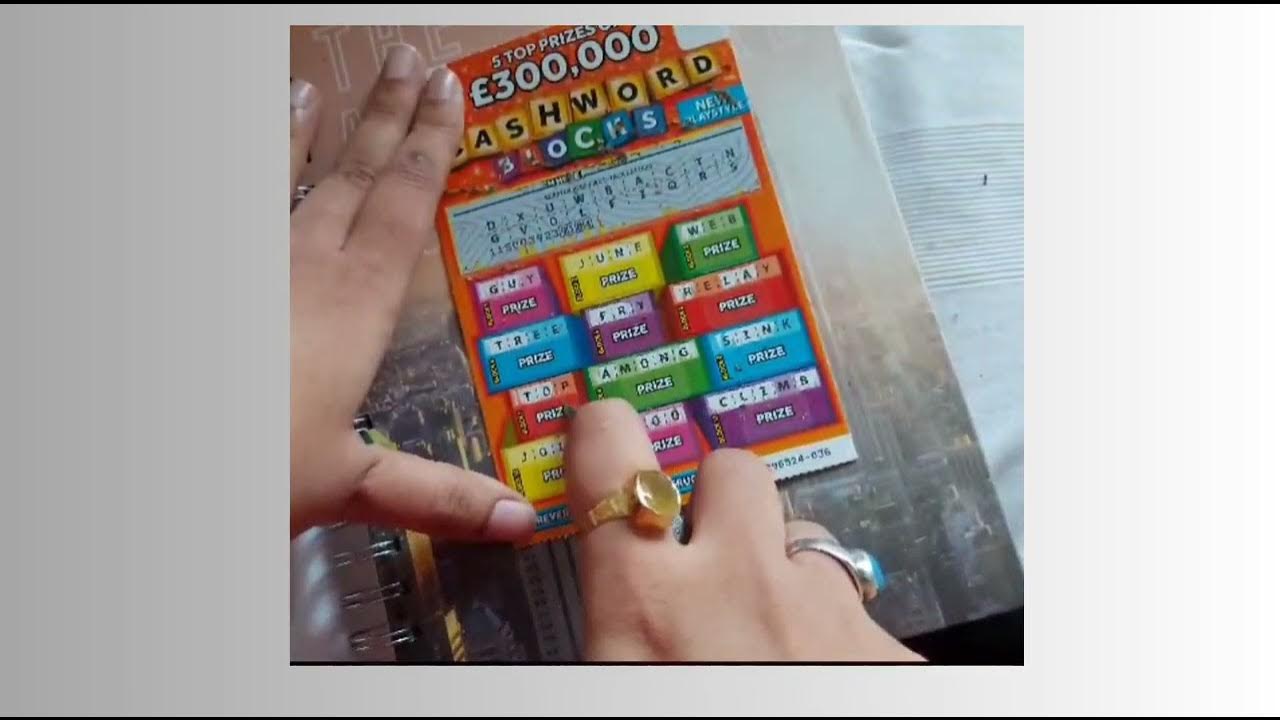 lucky day, lotto scratch card national lottery - YouTube