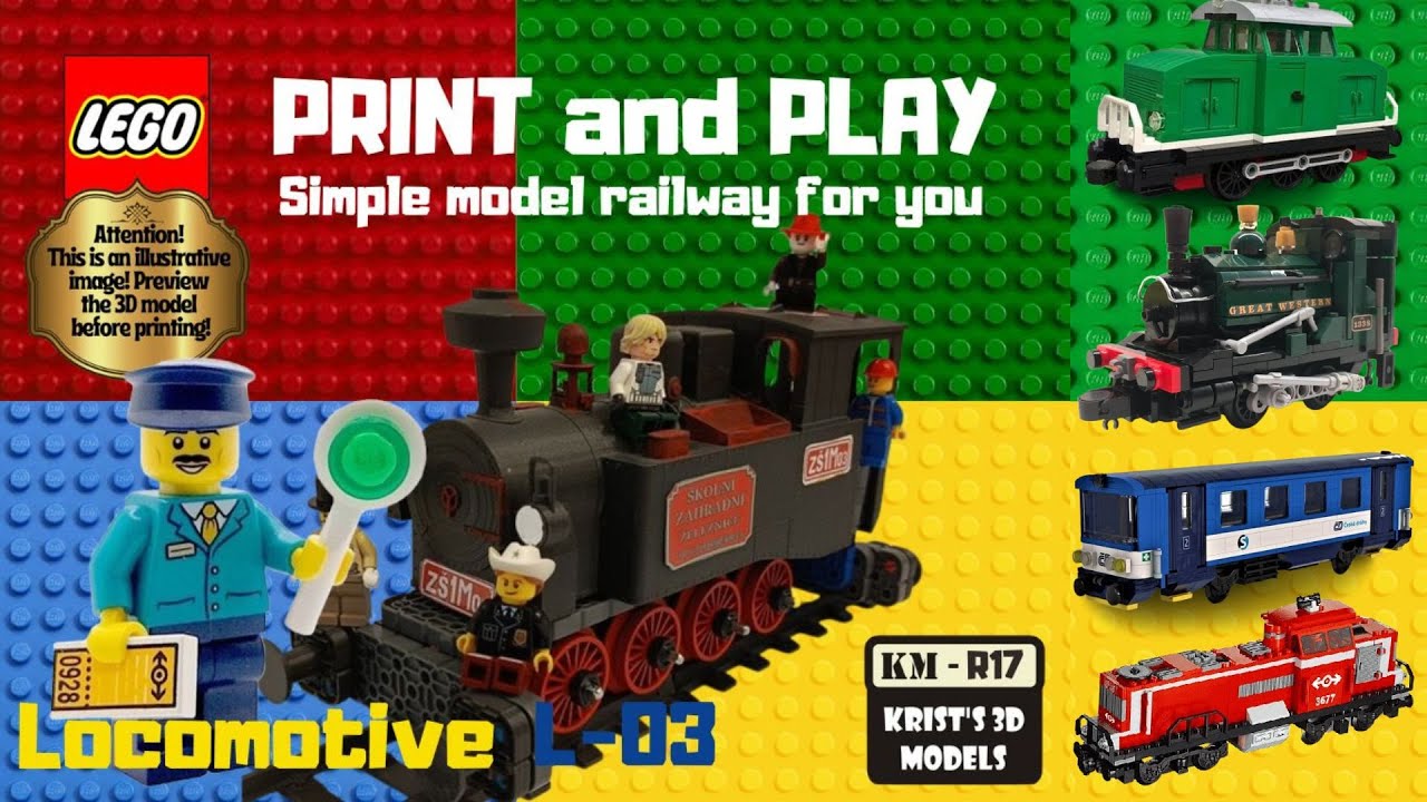 LEGO Locomotive L-03 - YouTube