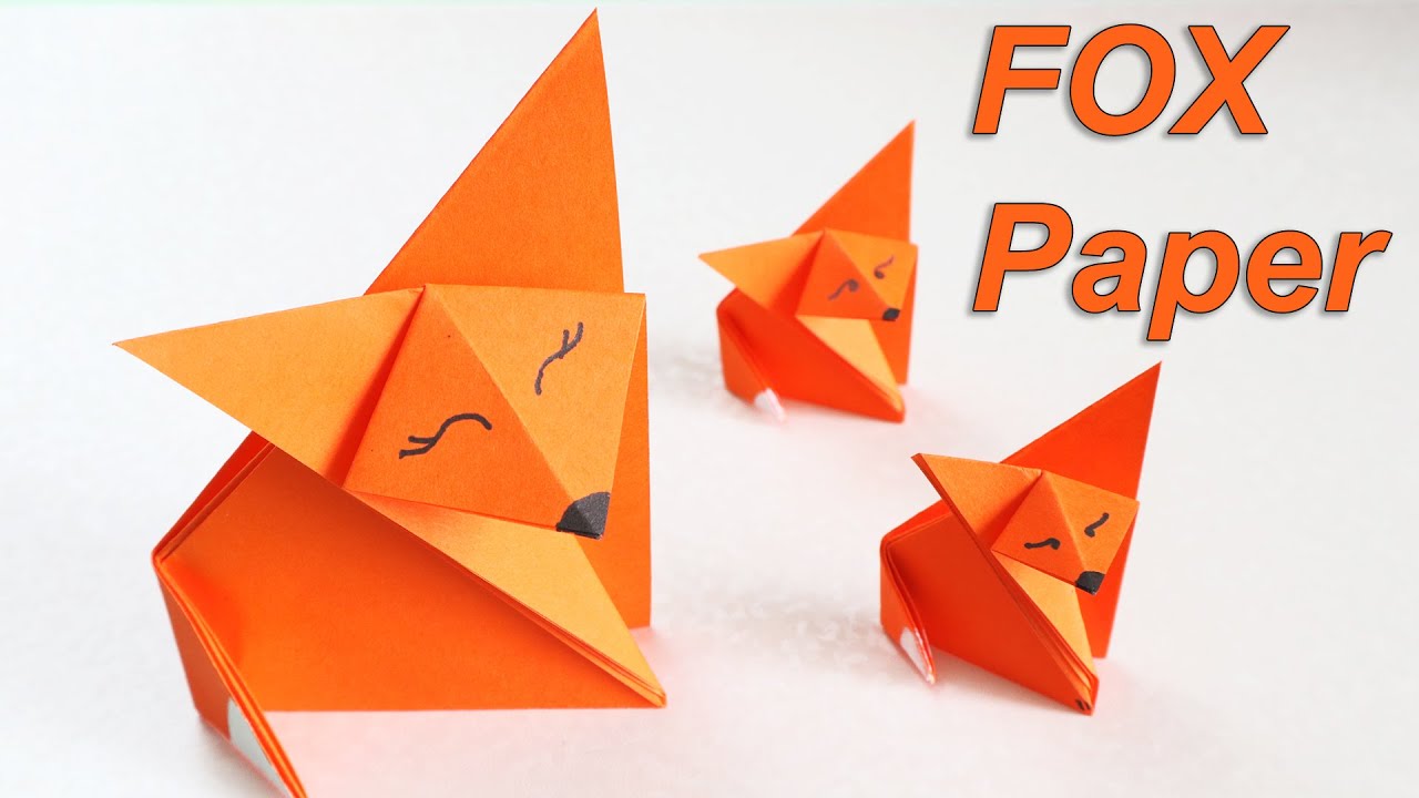 🦊 FOX Paper 🦊 How to make an origami fox - YouTube