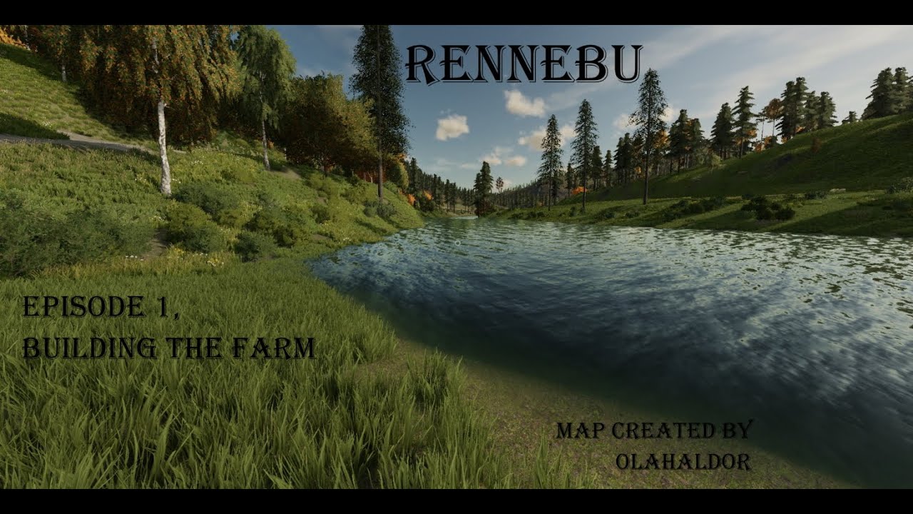 FS 22, Rennebu, Episode 1 building the farm and breaking ground. - YouTube