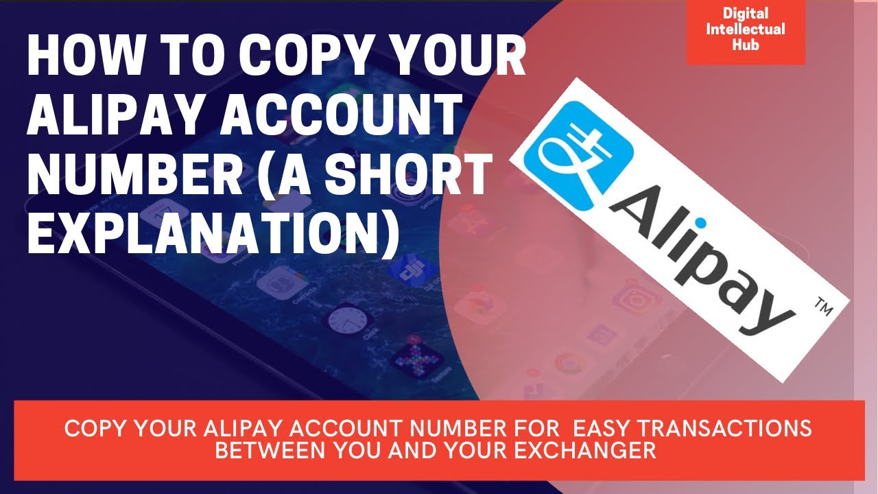 HOW TO COPY YOUR ALIPAY ACCOUNT NUMBER (A SHORT EXPLANATION) - YouTube