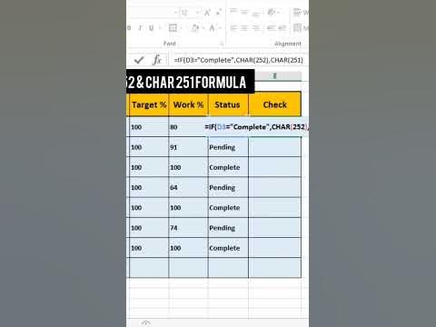 Char Formula Microsoft Excel Tricks Tips 💯 With If Formulas - YouTube