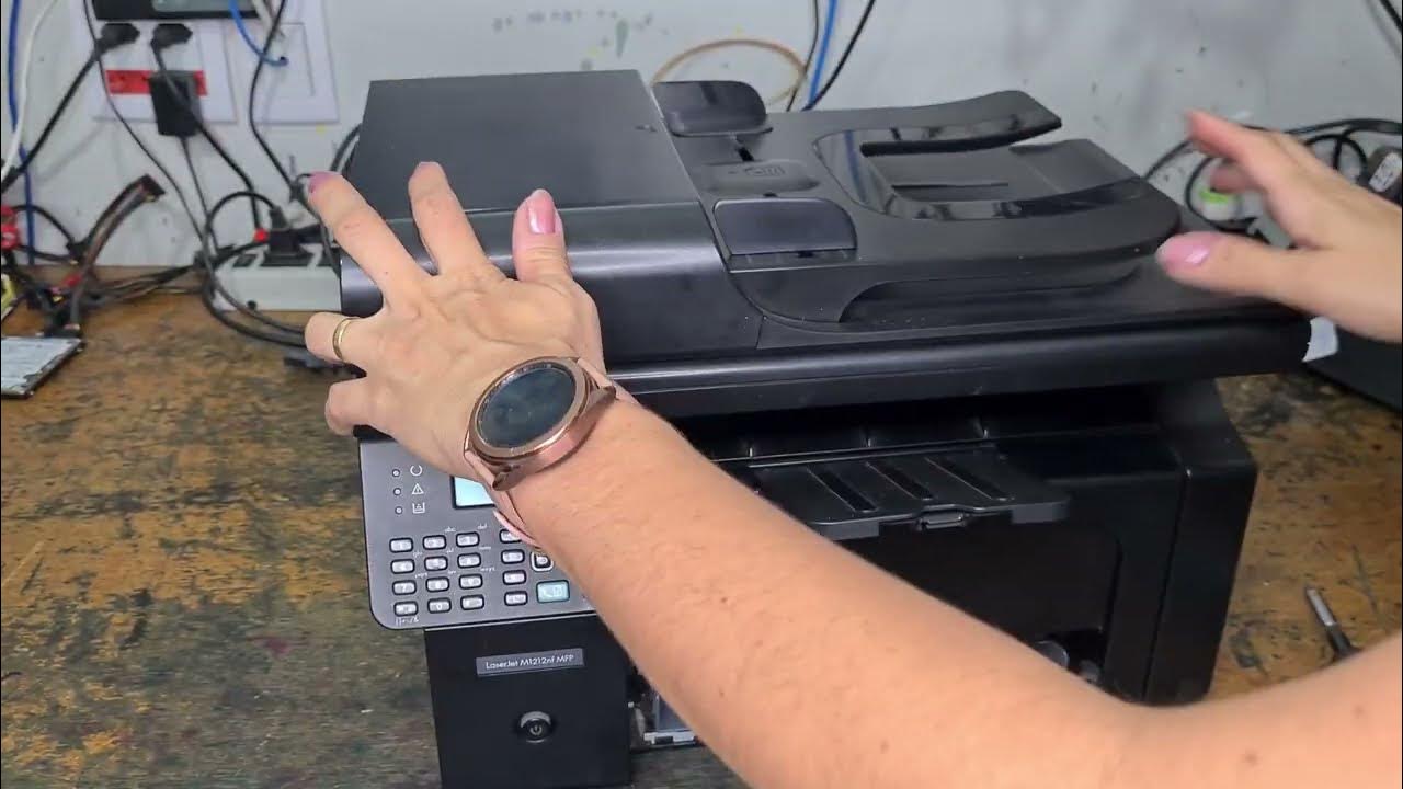 Como Desmontar HP.laserjet M1212nf. Vídeo acelerado - YouTube