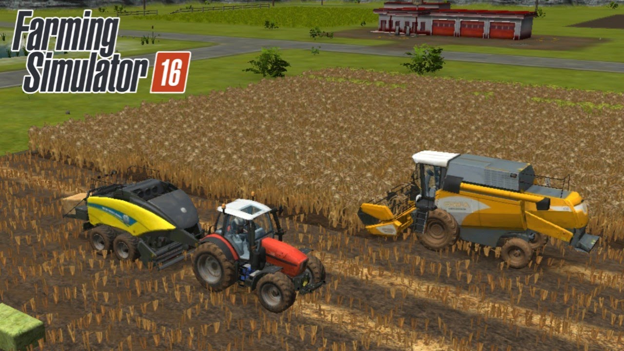 "BALE And HARVESTING TOGETHER |Farming Simulator 16|" - YouTube